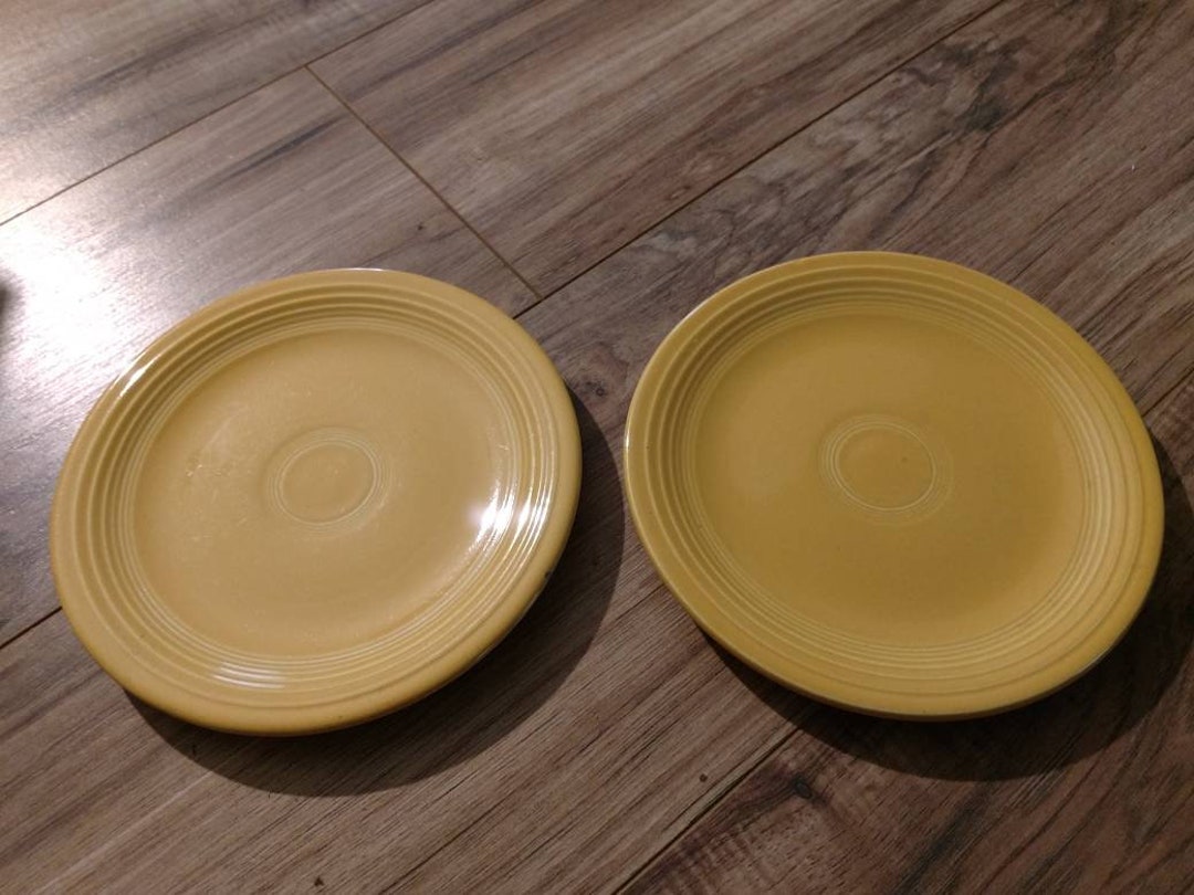 2 Vintage Fiesta 7 1/4 Yellow Plates - Etsy
