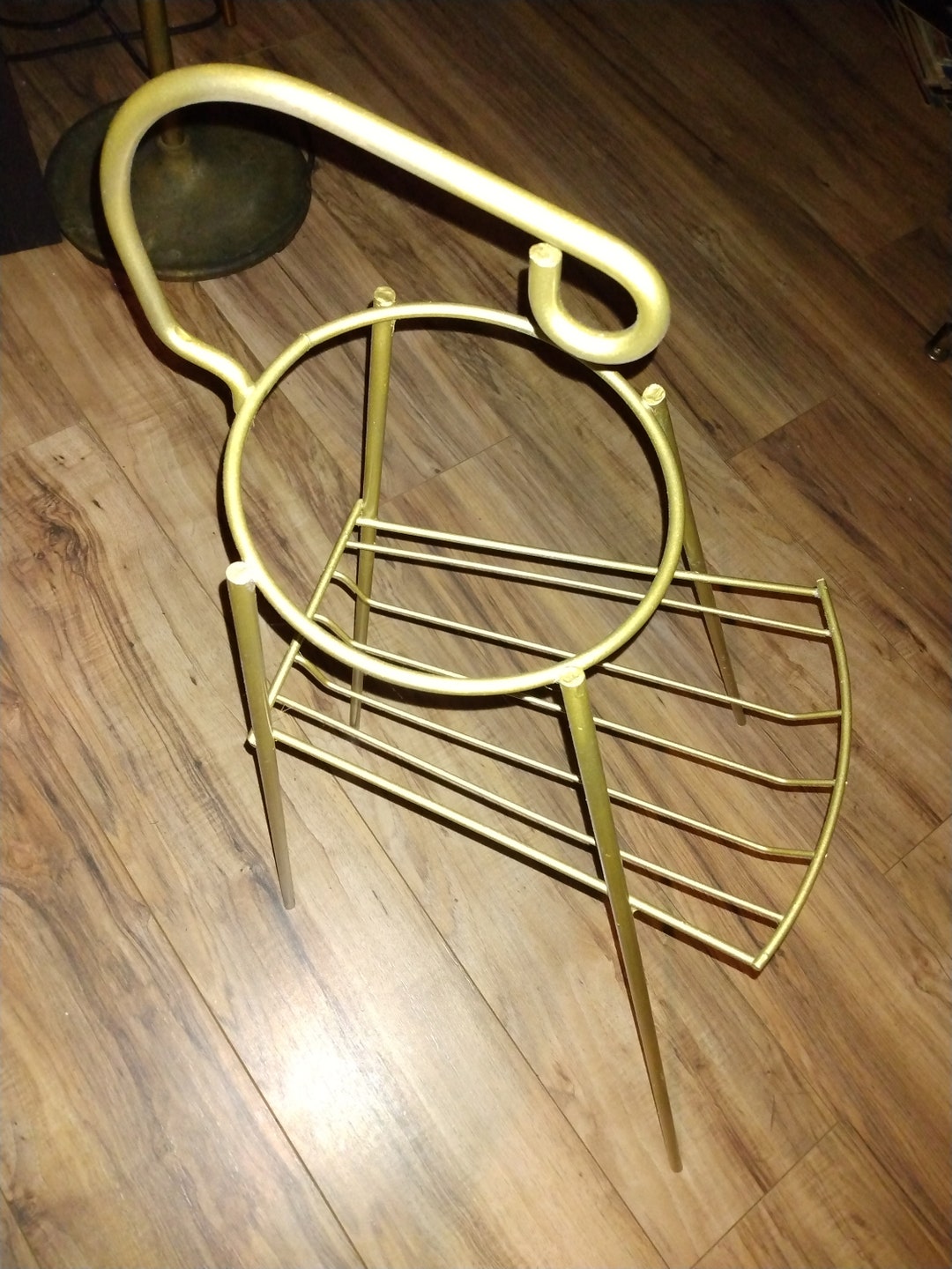 Vintage MCM Metal Rotary Phone Plant Stand - Etsy