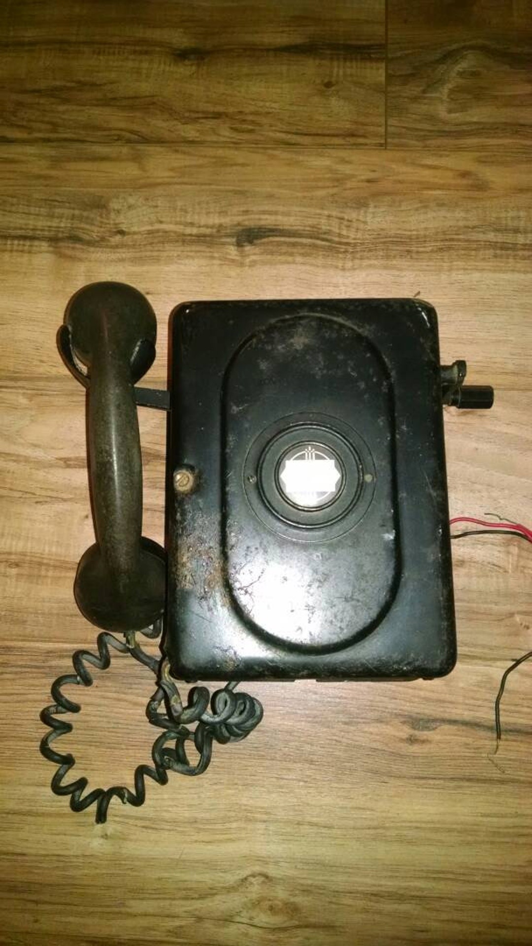 Vintage Monophone Hand Crank Telephone - Etsy