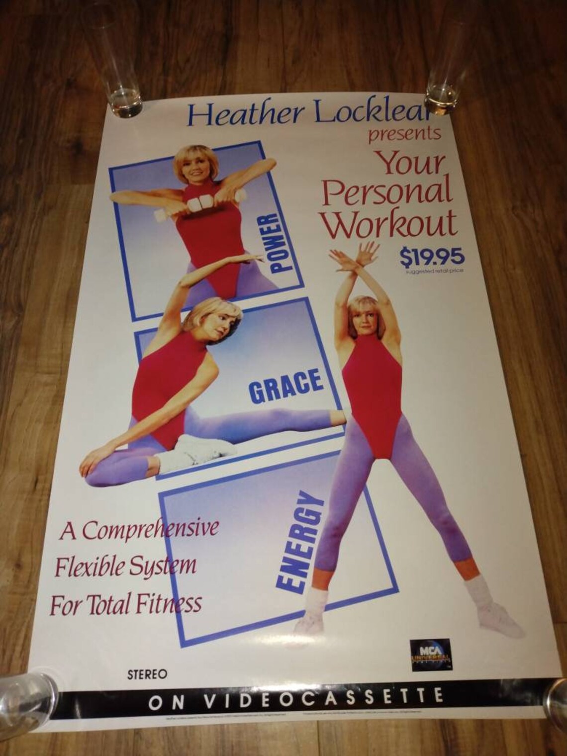 Vintage Heather Locklear Workout Poster 37 X 23 Inches - Etsy