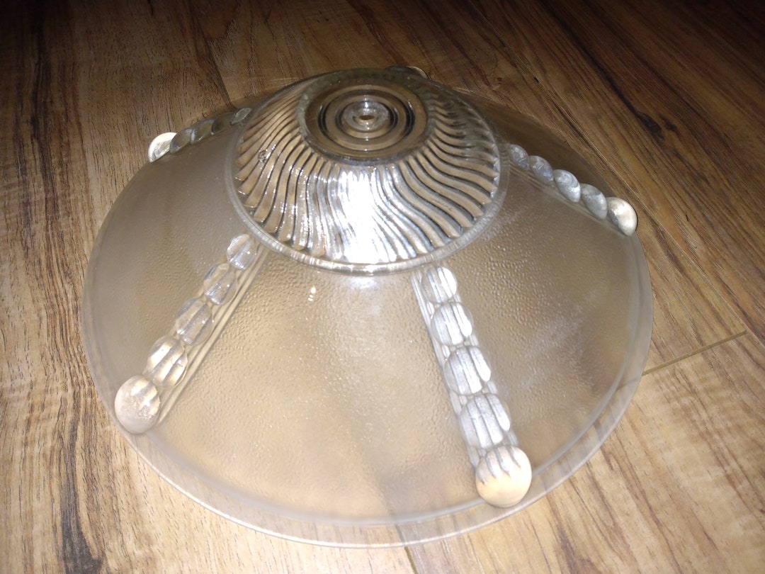 Vintage Art Deco Look Glass Ceiling Light Shade - Etsy