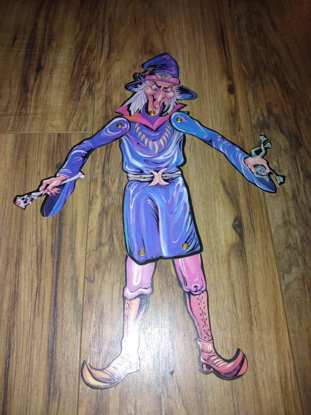 Vintage Halloween Cardboard Articulated Decoration - Etsy