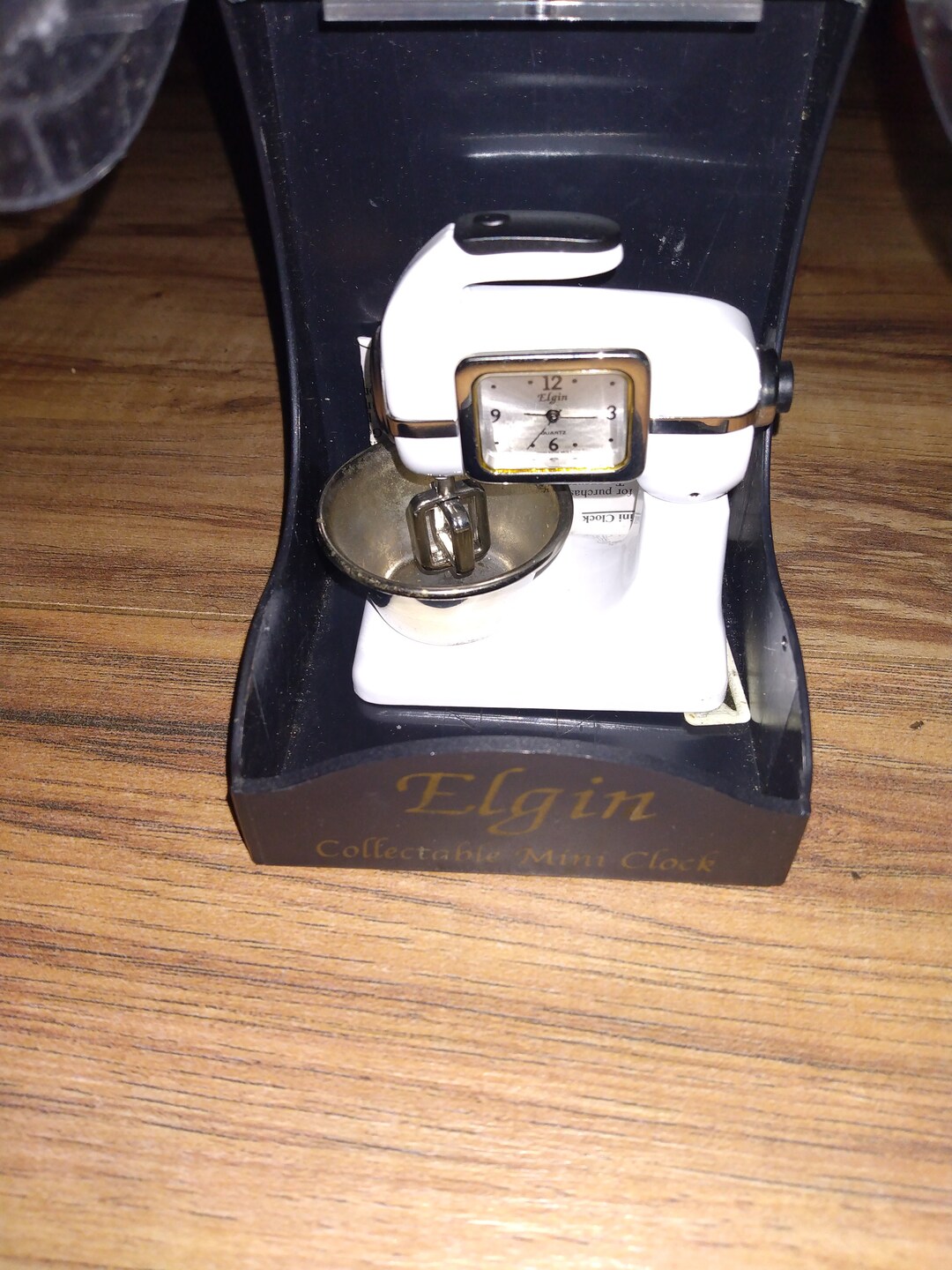 Vintage Elgin Collectible Mini Clock Kitchen Mixer - Etsy