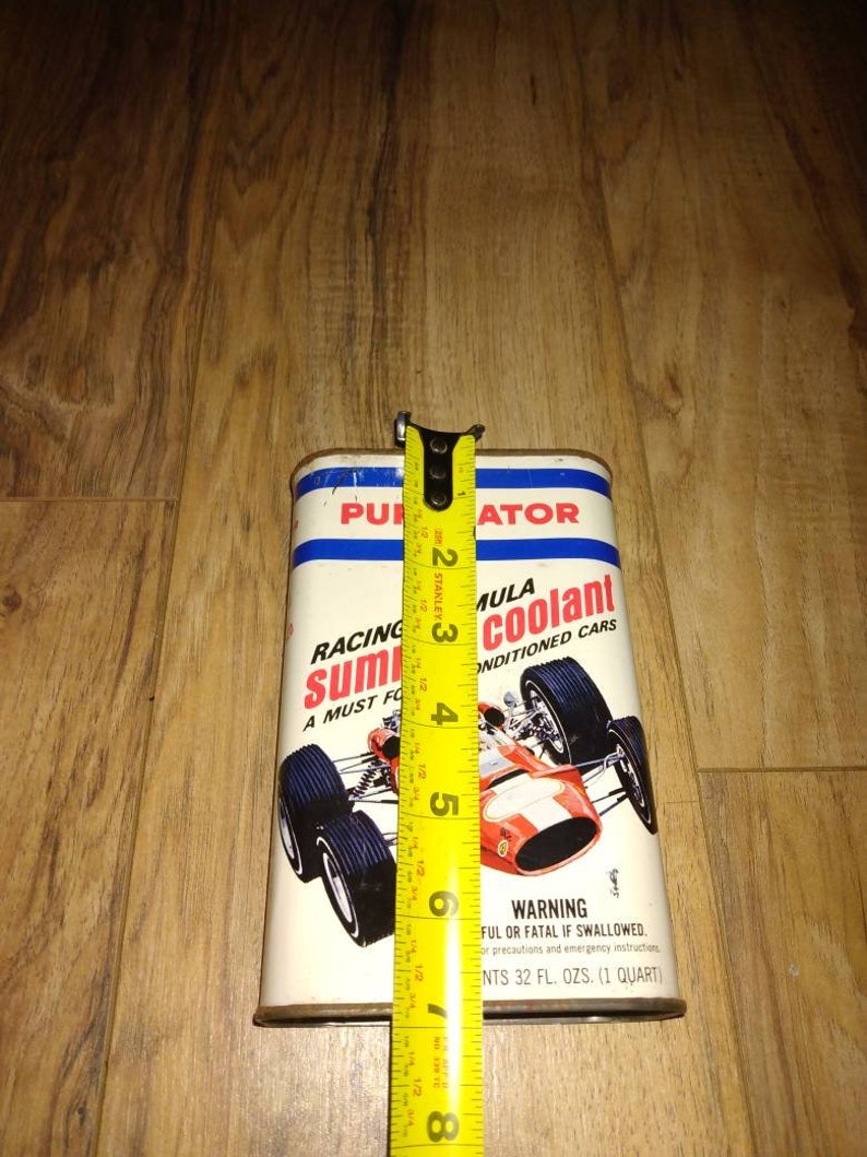 Vintage Purolator Summer Coolant Can: Indy Car Racing Collectible - Etsy