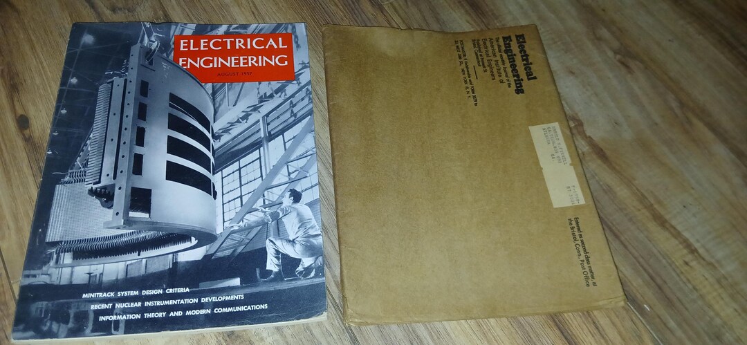 August 1957 Electrical Engineering Magazine - Etsy