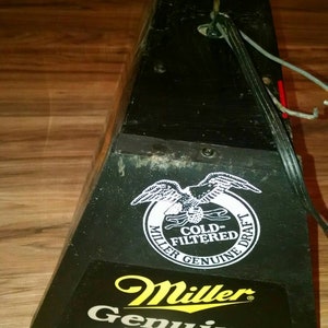 Vintage Miller Genuine Draft Pool table light. Unique rare | Etsy