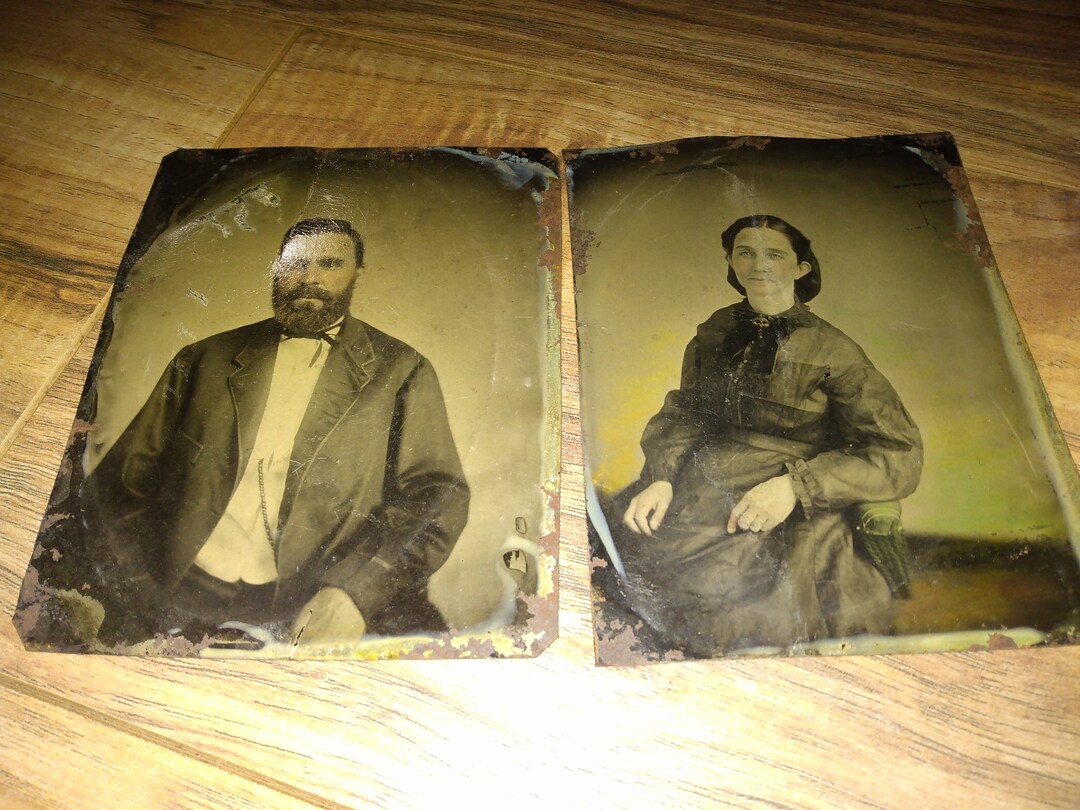 Tintypes Man and Woman - Etsy