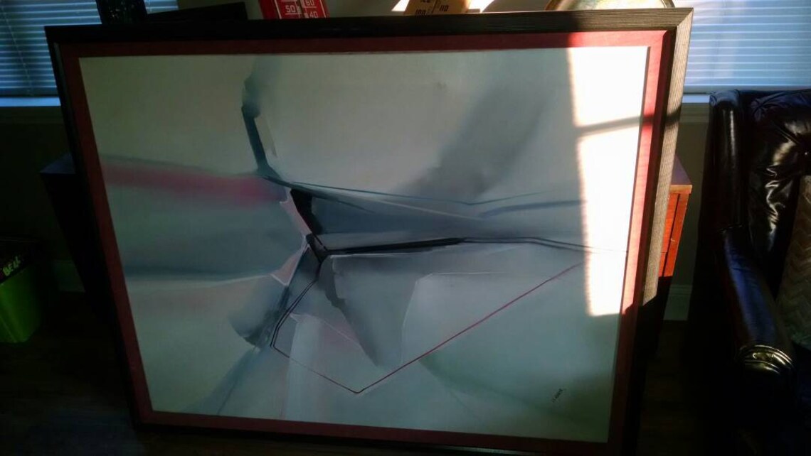 J Kugler Abstract Painting. Acrylic on Canvas. Large 46 X 55 - Etsy