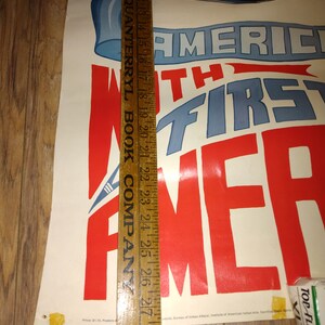 Vintage Discover America With the First Americans Poster Smithsonian - Etsy