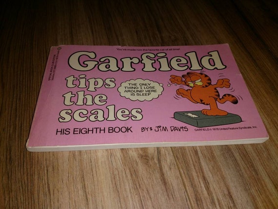 Garfield Tips the Scales His Eighth Book by Jim Davis 1982 - Etsy