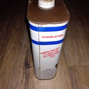 Vintage Purolator Summer Coolant Racing Formula Can Full Vintage Oil ...