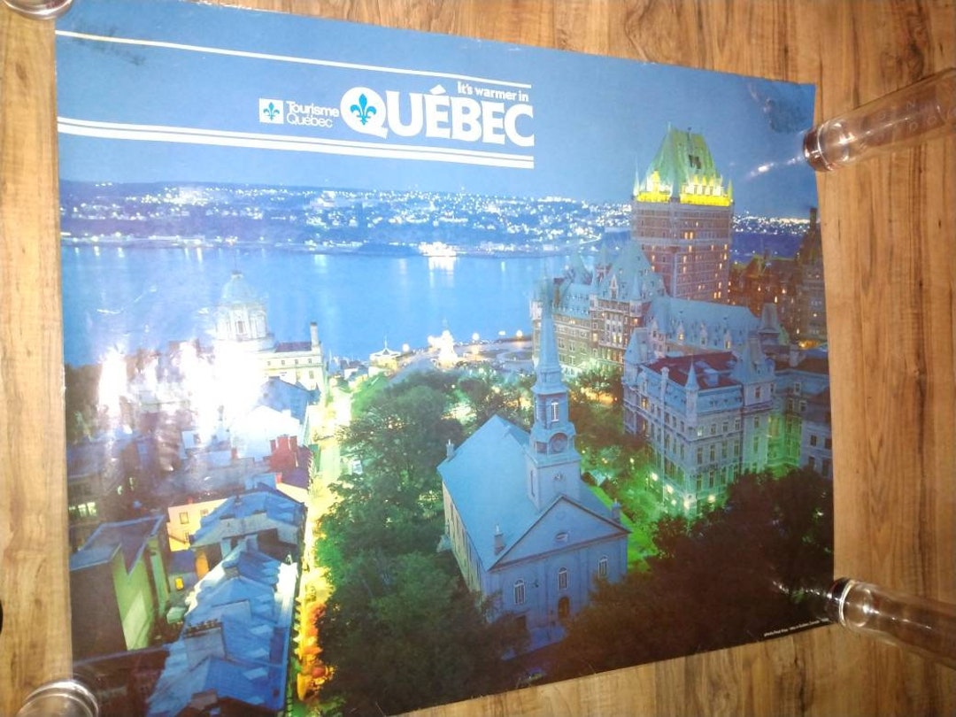 1980 Quebec Canada Tourism Poster Laminated - Etsy