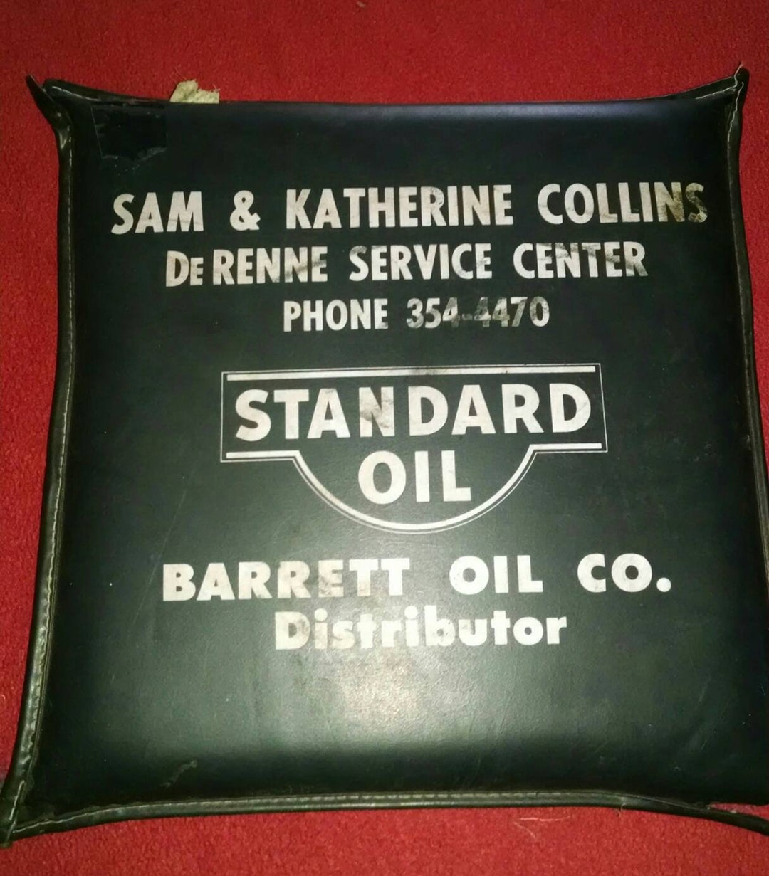 Vintage Standard Oil Advertising Cushion Emergency Marker Send - Etsy