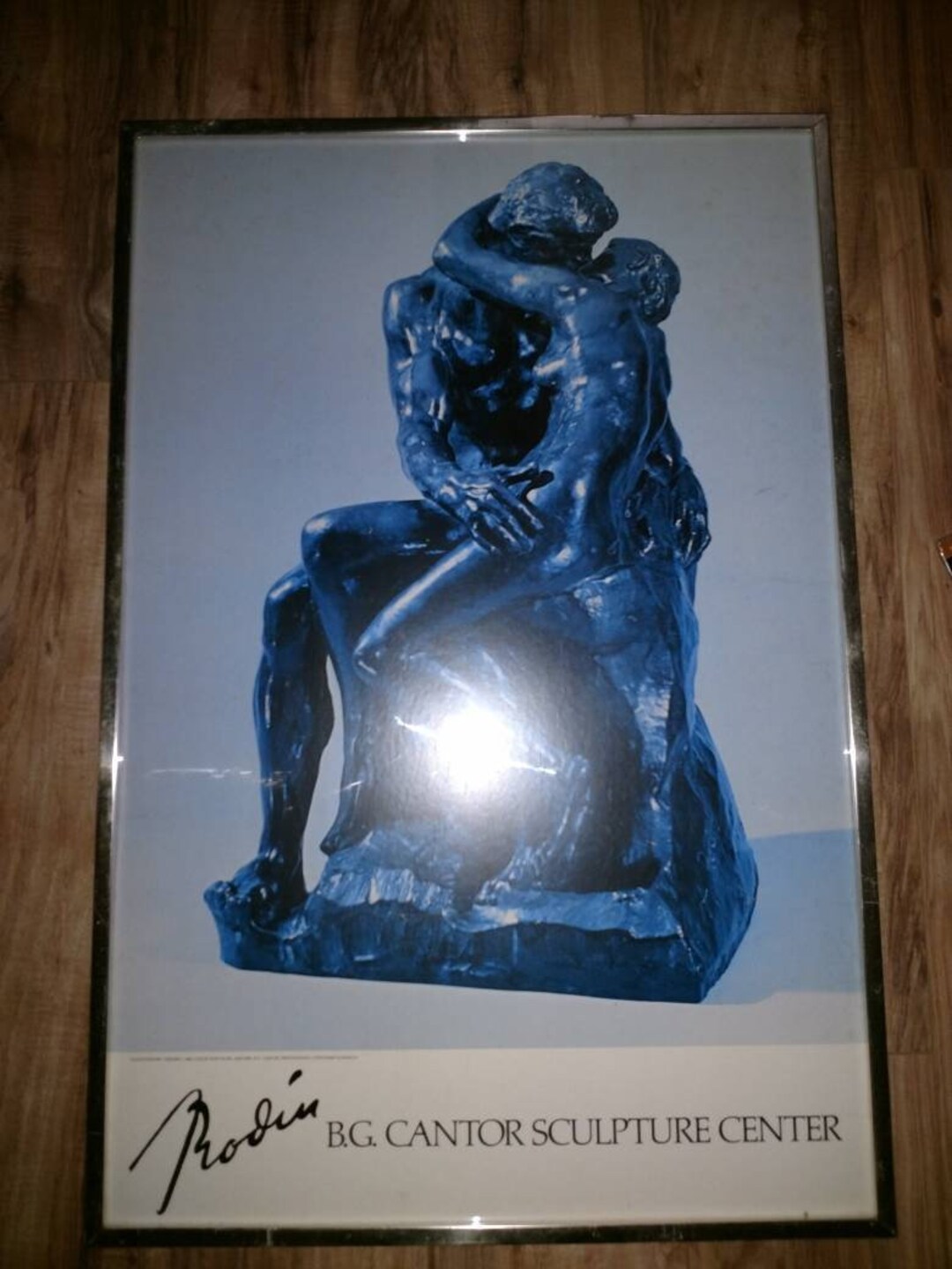Auguste Rodin the Kiss Sculpture Poster Framed Behind Glass - Etsy