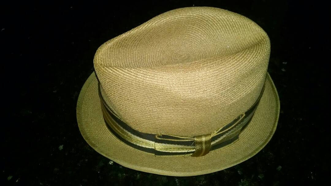 Vintage Champ Tan Fedora 7 1/8 - Etsy