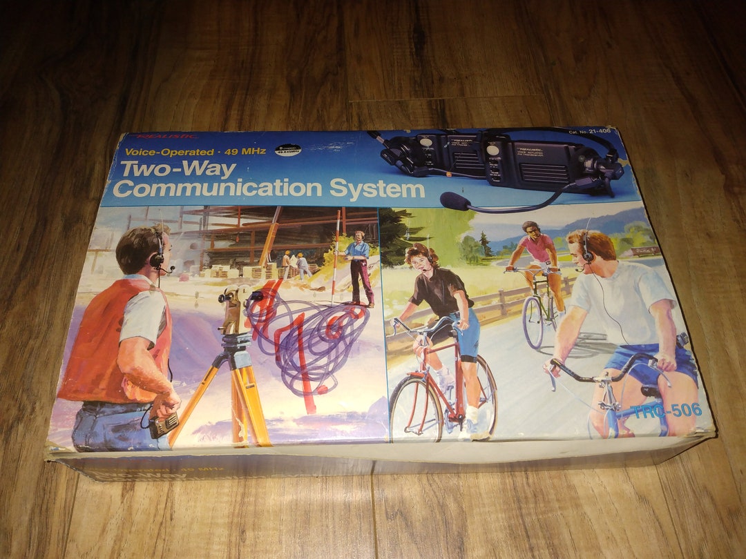 Vintage Realistic Two Way Communication System - Etsy