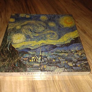 Vincent Van Gogh 500 Piece Puzzle Starry Night New Unopened the Puzzle ...