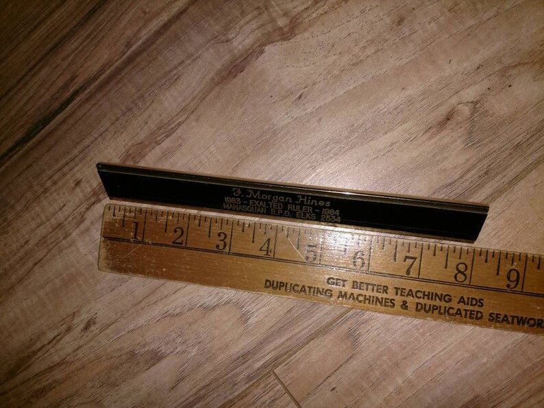 1983 Exalted Ruler Elks Club Desk Nameplate - Etsy