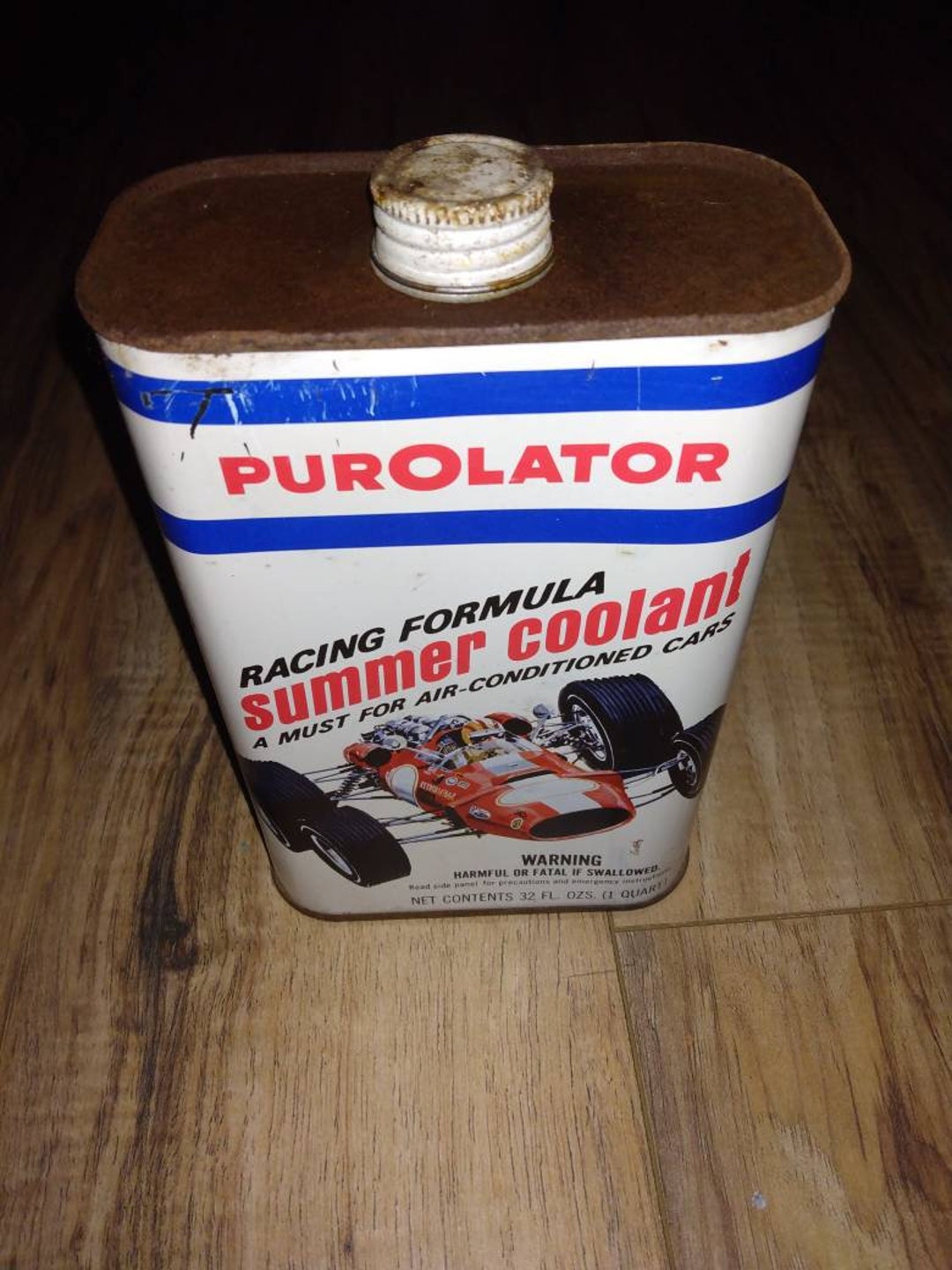 Vintage Purolator Summer Coolant Racing Formula Can Full Vintage Oil ...