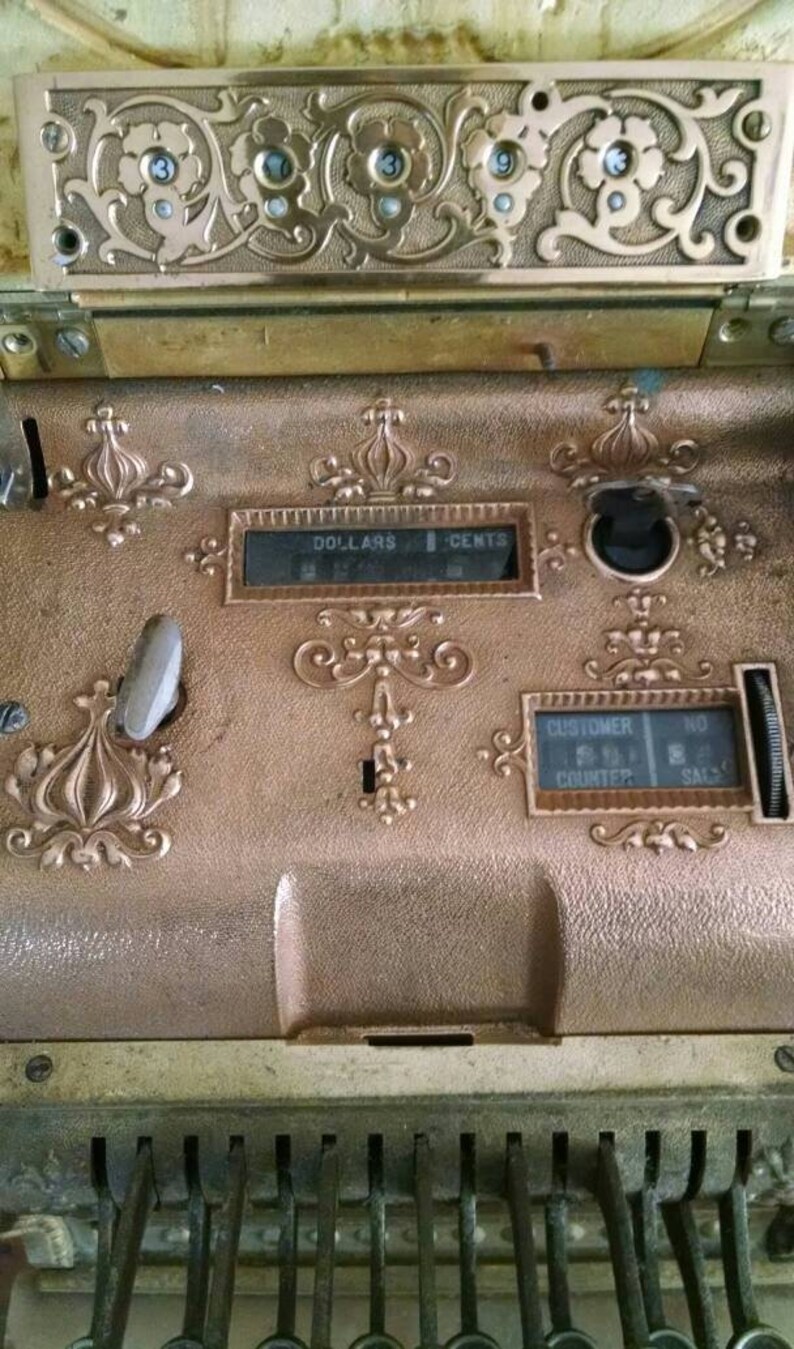 Antique National Cash Register No 317 Missing Glass | Etsy