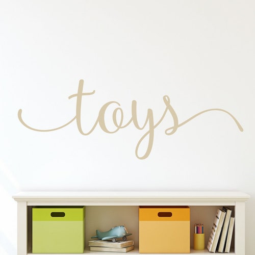 Toys Decal Toy Storage Vinyl Decal Play Room Decor Toy Room - Etsy