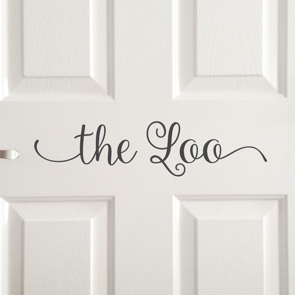 Loo Sign for Door - Etsy
