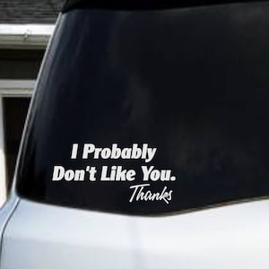 Funny Car Decal, Rude Humor, Smartass Decals, Cocky Vinyl Sticker, I ...