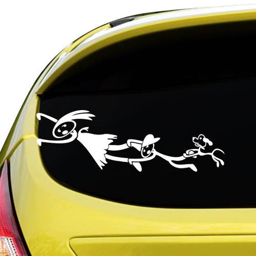 Funny Stick Figure Car Decal Stick Family Sticker Mom Dad - Etsy