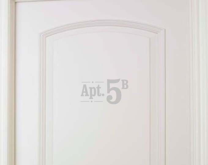 Apartment Number Decal Room Sticker for Home House Door | Etsy