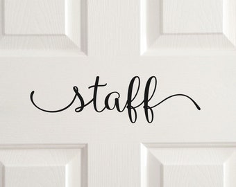 Employees Door Sign - Etsy