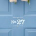 House Number Decal - Door Number Decal - Address # Sticker for Home ...