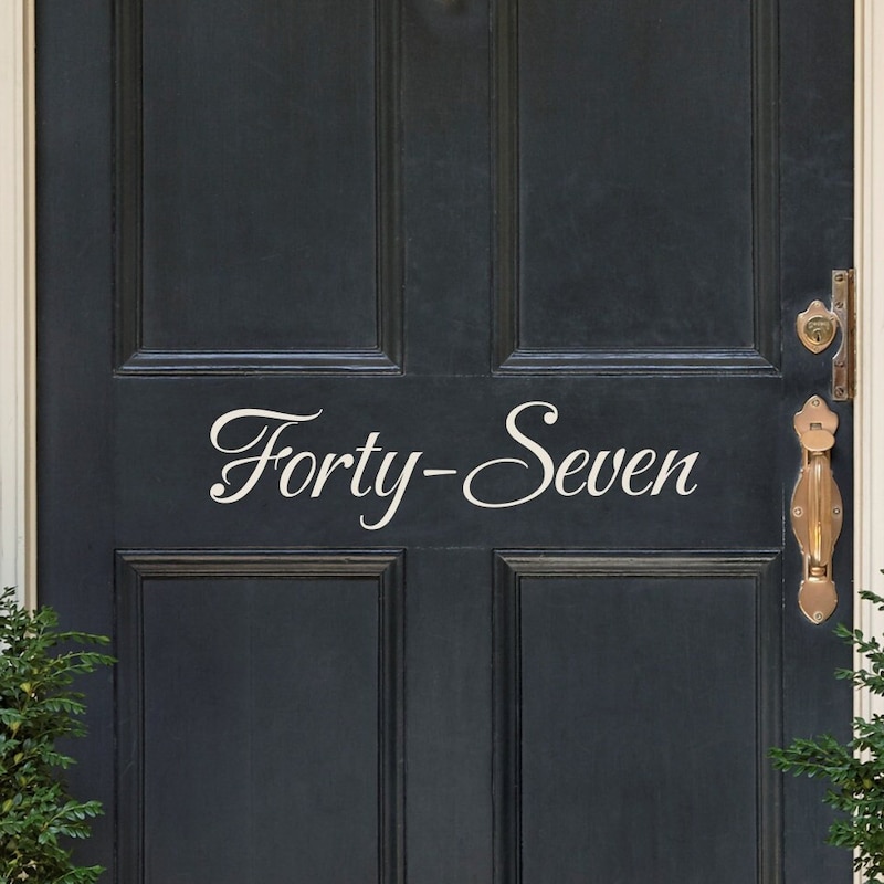 House Number Decal - Etsy