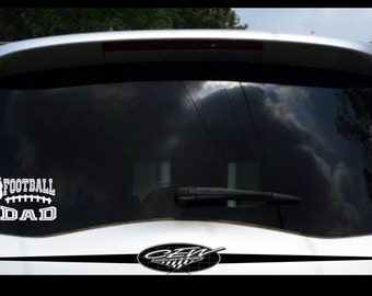 Football player car decal high school football sports decal | Etsy