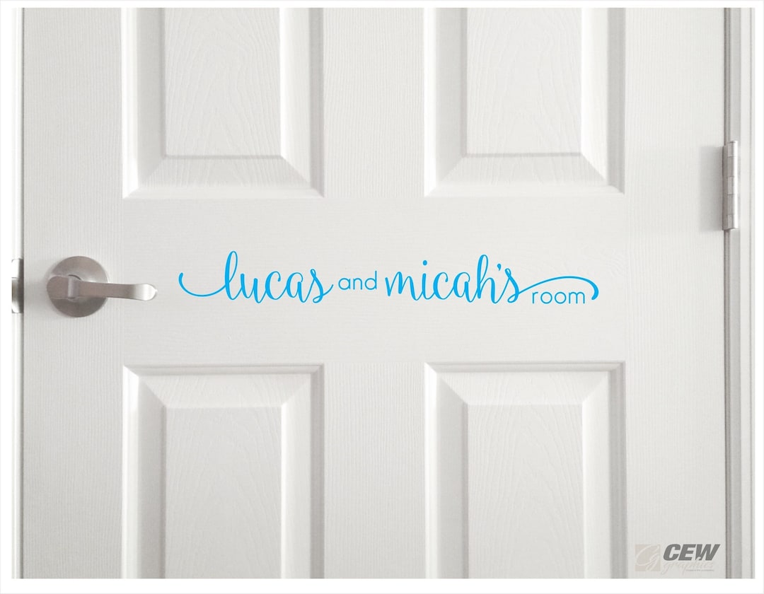 Personalized Kid's Name Decal, Child's Bedroom Door Vinyl Sign, Custom ...