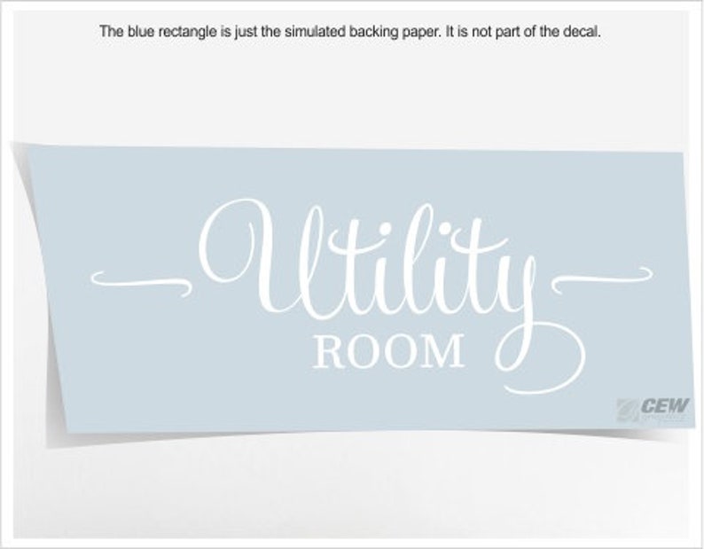 Utility Room Door Decal Storage Room Vinyl Decal Home Decor - Etsy