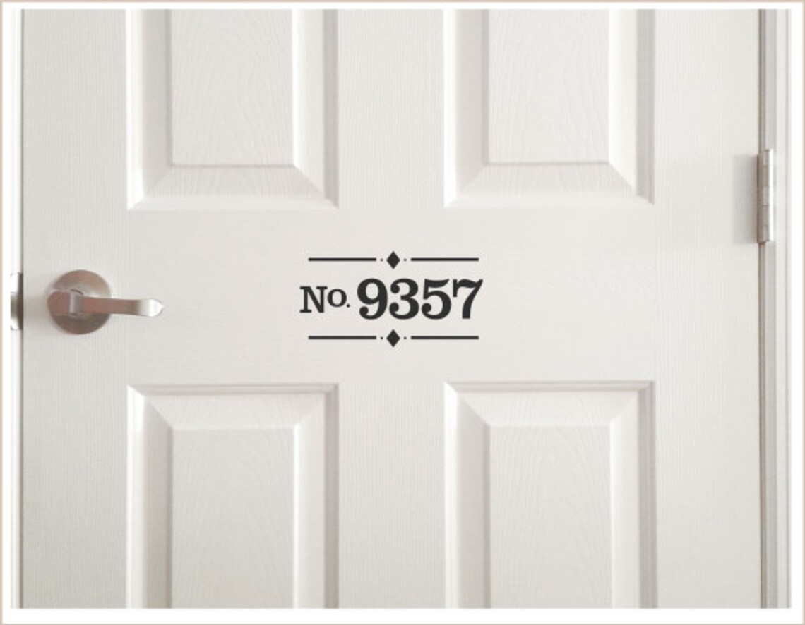House Number Door Decal Address Sticker for Home Apartment - Etsy