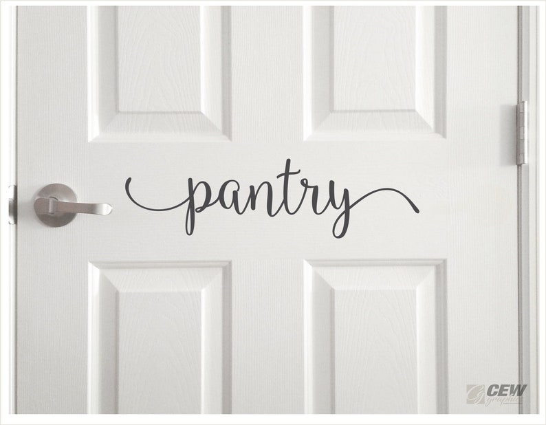 Pantry Decal Letters Kitchen Pantry Door Vinyl Decal Home - Etsy