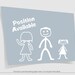 Dad and Daughter Stick Figure Decal, Single Father Car Sticker ...