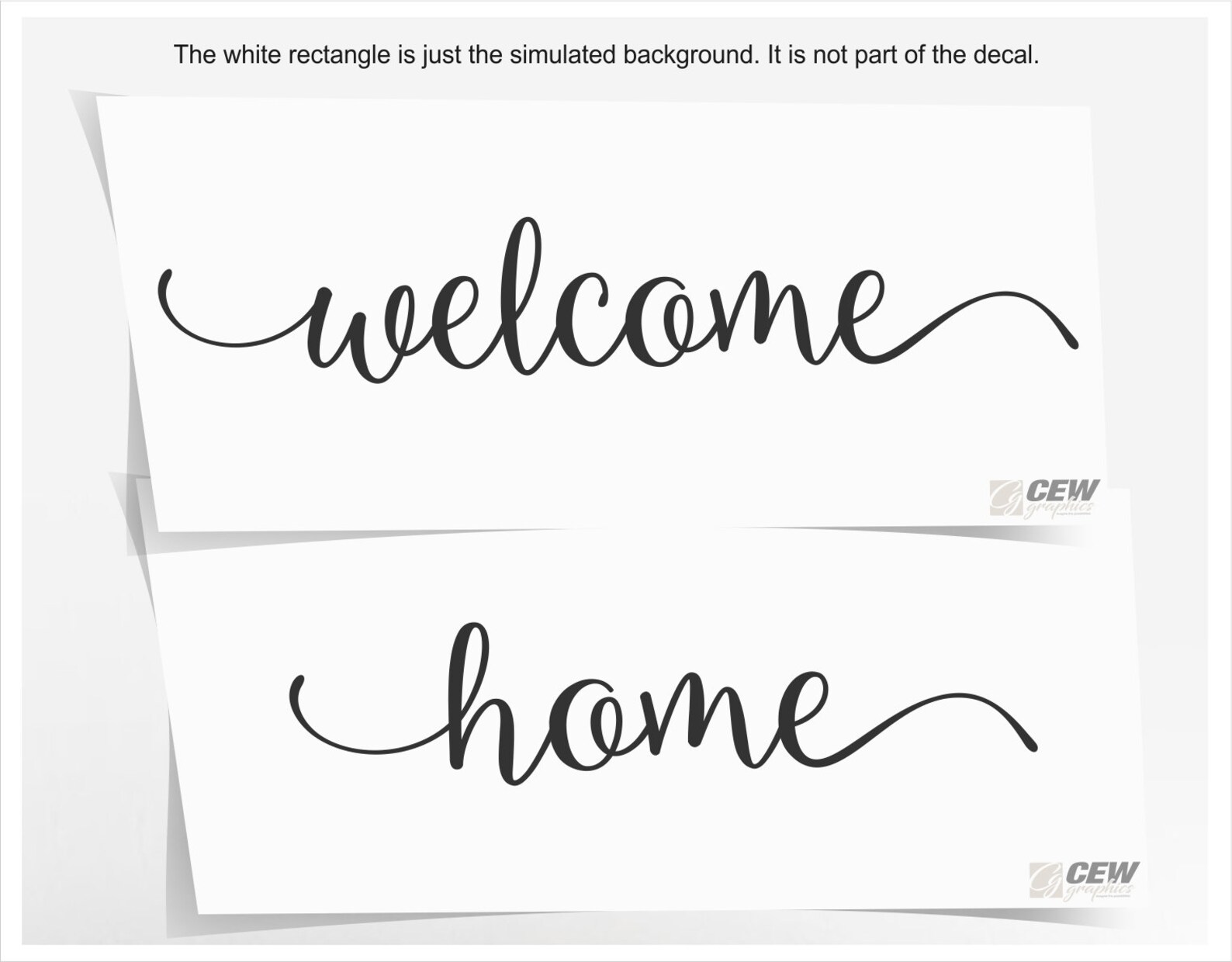 Front Double Door Welcome Home Decal, Welcome Sticker Greeting for Home ...