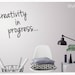Creativity Wall Decal, Inspiring Artistic Quote, Art and Craft Room ...
