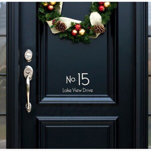 House Number Decal, Street Address Sticker, Personalized Door Number ...