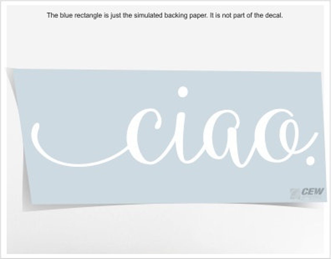 Ciao Door Decal, Ciao Sticker Greeting for Home, Welcome to Our Home ...