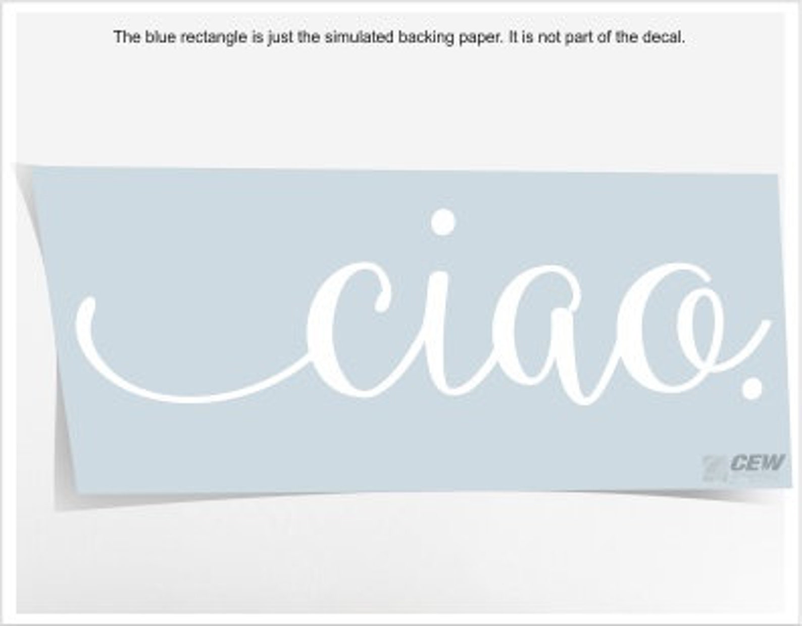 Ciao Door Decal Ciao Sticker Greeting for Home Welcome to - Etsy