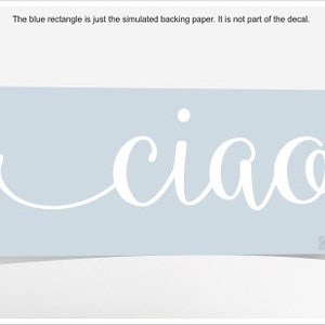 Ciao Door Decal, Ciao Sticker Greeting for Home, Welcome to Our Home ...
