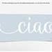 Ciao Door Decal, Ciao Sticker Greeting for Home, Welcome to Our Home ...