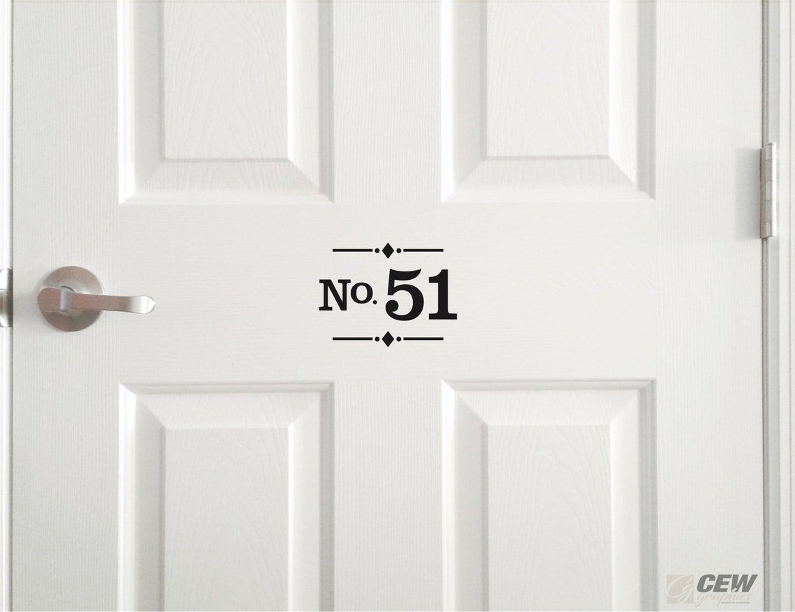 House Number Decal Door Number Decal Address Sticker for - Etsy