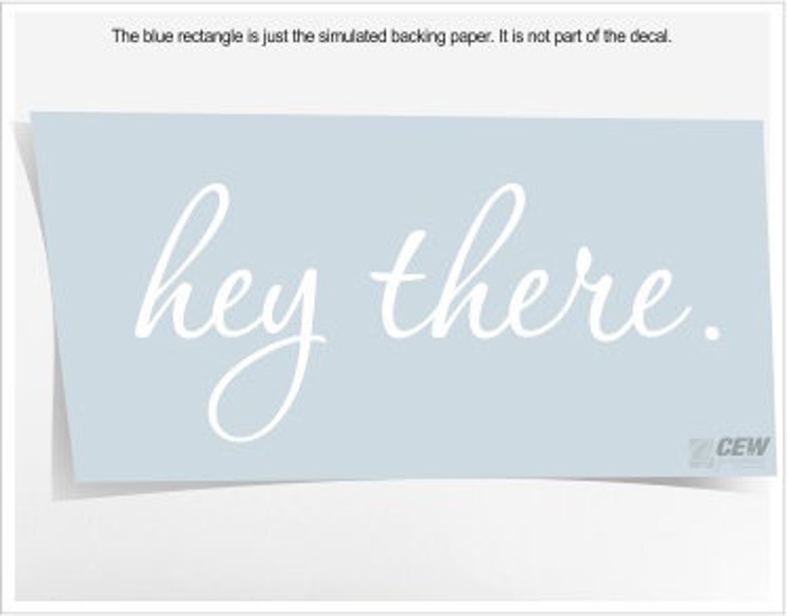 Hey There Door Decal, Front Door Welcome Sticker, Hey There Sticker ...