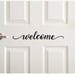 Welcome Door Decal Cute Welcome Sticker Greeting for Home - Etsy