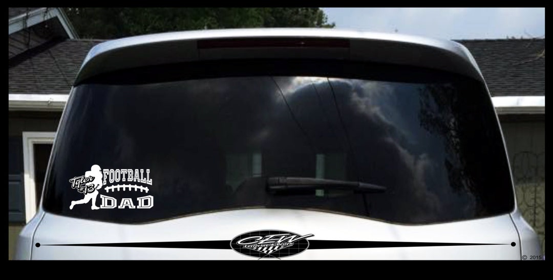 Football Decal, High School Football Sports Decal, Football Dad Car ...