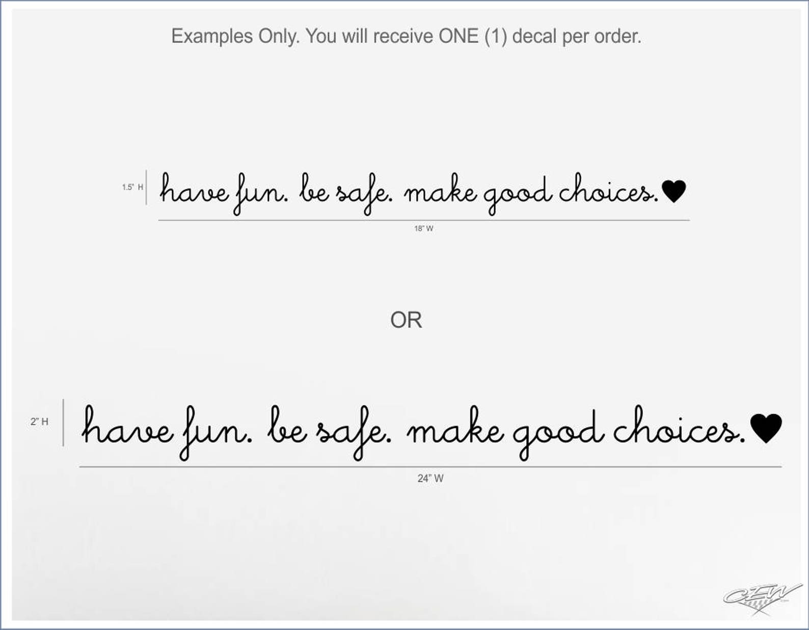 Have Fun Be Safe Front Door Decal Come Home Safe Decal - Etsy